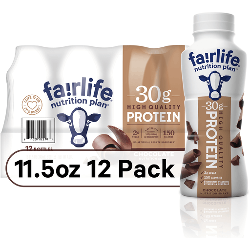 Fairlife Nutrition Plan Chocolate Bottles, 11.5 fl oz, 12 Pack | Shop ...