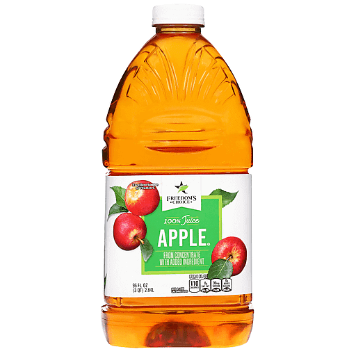 Freedom's Choice Apple Juice 96 oz bottle | Kids Juice | DeCA