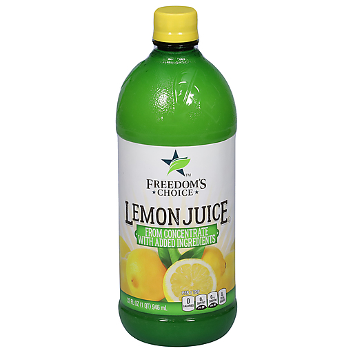 Freedom's Choice Lemon Juice 32 oz bottle | Lime or Lemon Juice | DeCA