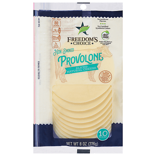 Freedom's Choice Natural Provolone Sliced Cheese 10 ct | Sliced Cheese ...