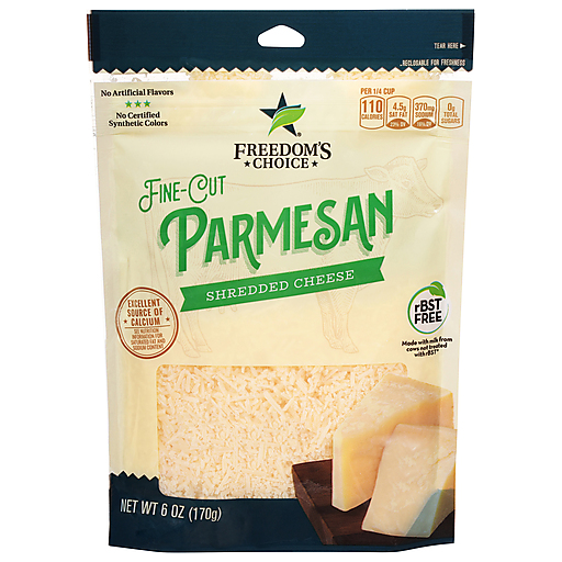 Freedom's Choice Fancy Shred Parmesan Finely Shredded Cheese 6 oz bag ...
