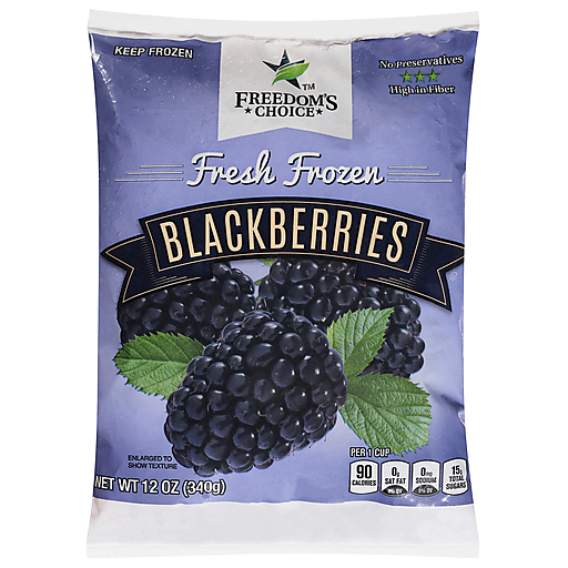Freedom's Choice Fresh Frozen Blackberries 12 oz bag | Frozen Fruit ...