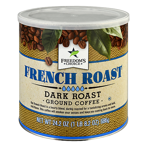 Freedom's Choice Coffee, Ground, Dark Roast, French Roast 24.2 oz ...