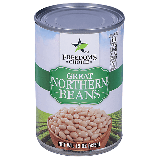 Freedom's Choice Great Northern Beans 15 oz can | Beans | DeCA