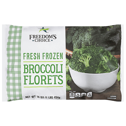 Freedom's Choice Fresh Frozen Broccoli Florets 16 oz bag | Frozen ...