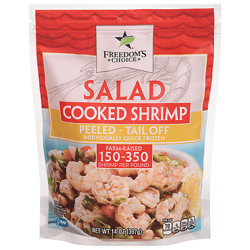 Freedom's Choice Cooked Shrimp Salad 250-350 ct | Shrimp | DeCA