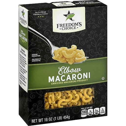 Freedom's Choice Elbow Macaroni Pasta | Pasta & Pasta Sauce | DeCA