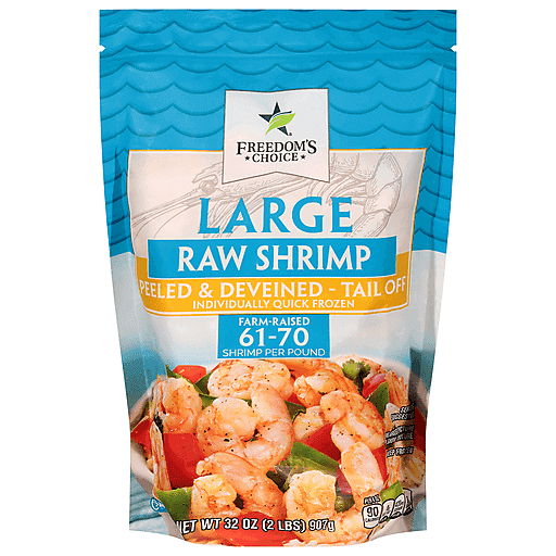Freedom's Choice Large Raw Shrimp 61-70 ct | Shrimp | DeCA