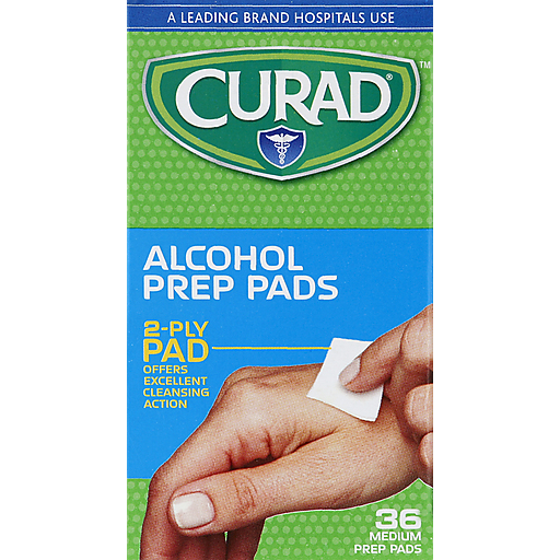 Curad Alcohol Prep Pads Medium 36 ea Shop DeCA