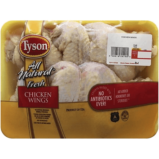 Tyson All Natural Chicken Wings package | Fresh Poultry | DeCA