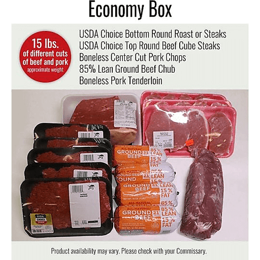 Economy Power Box | Frozen Meat | DeCA