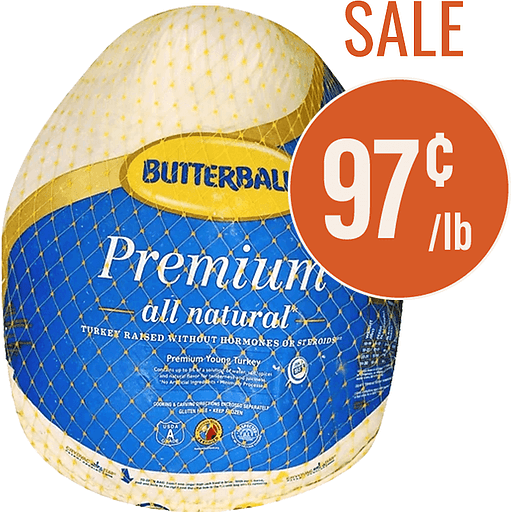 Butterball all Natural Premium Frozen Turkey | Fresh Poultry | DeCA